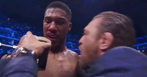 Anthony Joshua Drinks Conor Mcgregors Stout Moments After Robert