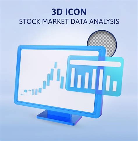 Premium Psd Stock Market Data Analysis 3d Rendering Illustration