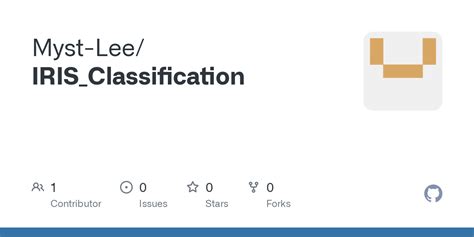 Github Myst Leeirisclassification