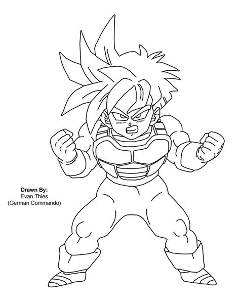 Gohan Super Saiyan 2 Coloring Pages At Free