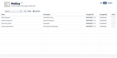 Policy Neptune DXP Documentation