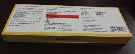 Denuril Injection Packaging Type Box 60 Mg At ₹ 8500 Piece In
