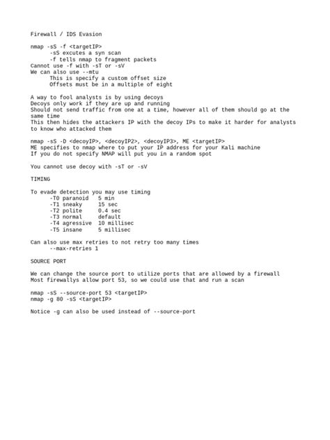 firewall and ids evasion pdf