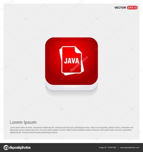 JAVA File Format Icon Stock Vector Image By Ibrandify 131641292