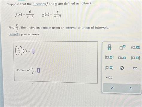 solved suppose that the functions fand g are defined as