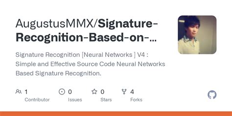 Github Augustusmmxsignature Recognition Based On Neural Networks