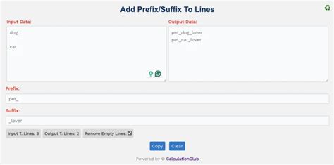 add prefix suffix to lines add text before or after