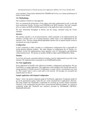 EVALUATING GALOIS COUNTER MODE IN LINK LAYER SECURITY ARCHITECTURE FOR WIRELESS SENSOR NETWORKS