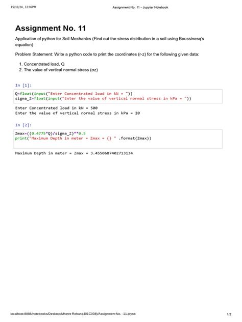 Assignment No 11 Jupyter Notebook 1 Pdf Applied And