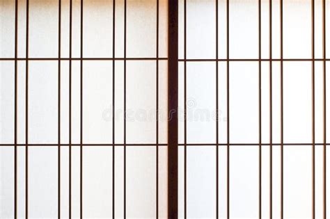Shoji Na Sala Japonesa Preenche Uma Tela Inteira Foto De Stock Imagem