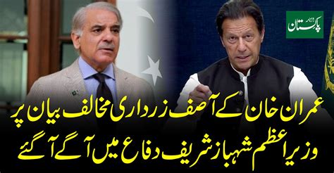 عمران خان کے آصف زرداری مخالف بیان پر وزیراعظم شہبازشریف دفاع میں آگے آگئے