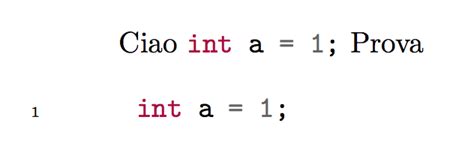 How To Have Inline Code And Line Numbering With Minted TeX LaTeX Stack Exchange