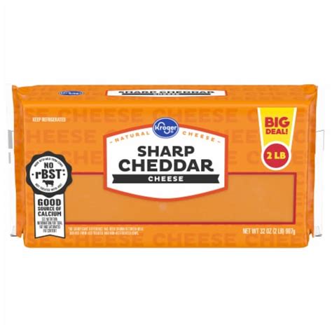 Kroger Sharp Cheddar Block Cheese BIG DEAL Oz Fred Meyer
