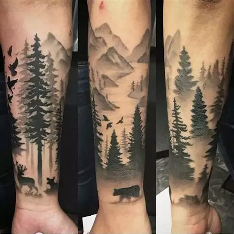 Forest Half Sleeve Done By Carlos Montilla At Visible Ink Malden Ma