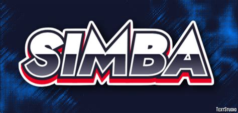 Simba Text Effect And Logo Design Name