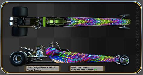 Custom Jr Sr Dragster Funny Car Graphics Wraps