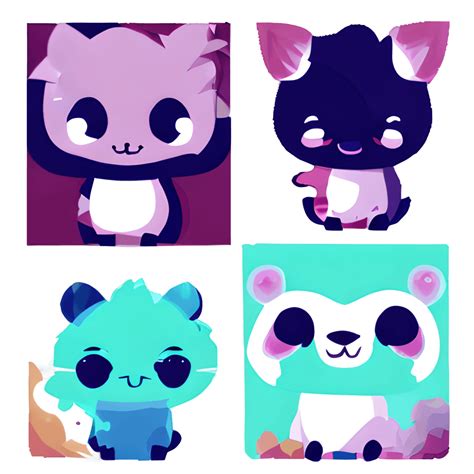 Süße Kawaii Tiere Creative Fabrica