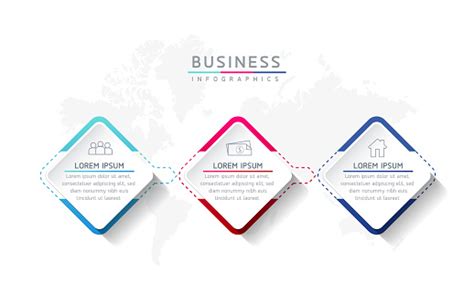 벡터 일러스트레이션 인포그래픽 디자인 템플릿 마케팅 정보 3가지 옵션 또는 단계 3에 대한 스톡 벡터 아트 및 기타 이미지 3 개념 개발 Istock