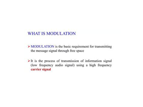 Amplitude Modulation And Fundamentalspptx