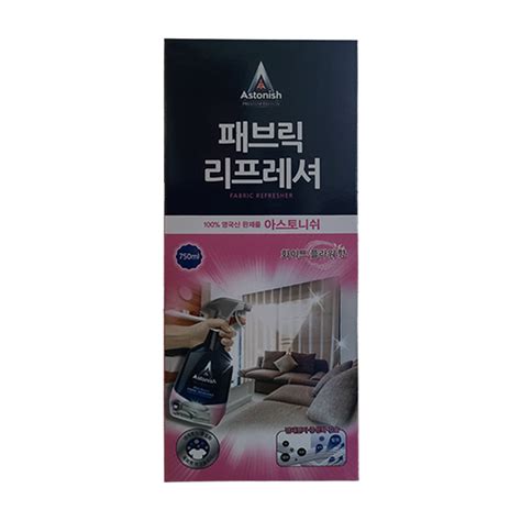 청소세제 소독제 탈취제 아스토니쉬 패브릭 리프레셔 750ml 나바론 종합상사