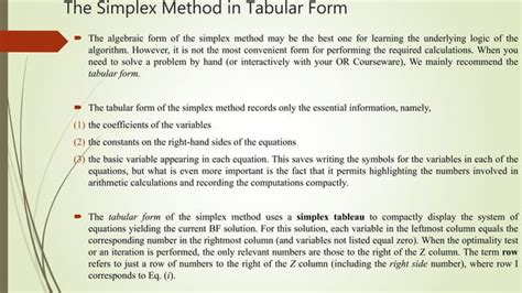 Solving Linear Programming Model By Simplex Method Ppt