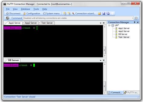 Putty Connection Manager Tabbed Putty Unixmantra