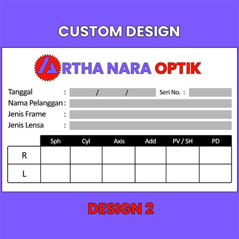 Jual Kartu Resep Optik Resep Lensa Resep Kacamata Indonesia Shopee Indonesia