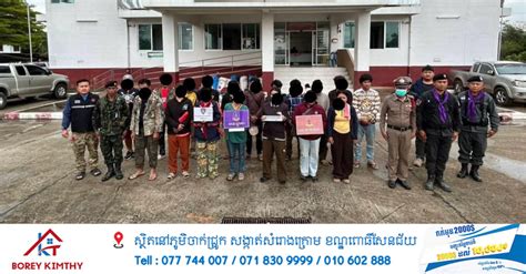 ពលករប្រុសស្រី១៦នាក់និងតៃកុងរថយន្តជនជាតិថៃ២នាក់ត្រូវបានយោធាថៃចាប់ឃាត់ខ្លួន សារព័ត៌មាន នគរវត្ត