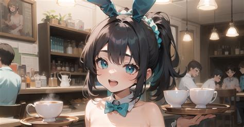 バニーガール ポニテちゃんアルバイト Pupupuのイラスト Pixiv