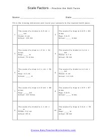 Free Scale Factor Word Problems Worksheet Download Free Scale Factor