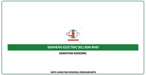 Jawatan Kosong Senheng Electric Kl Sdn Bhd Jobs Hub