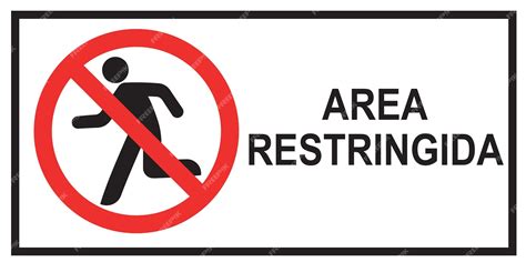 Premium Vector Restricted Area Signage