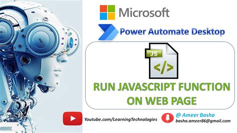 Power Automate Desktop How To Work With Run Javascript Function On