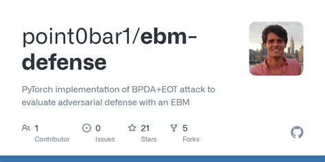 Github Point0bar1ebm Defense Pytorch Implementation Of Bpdaeot