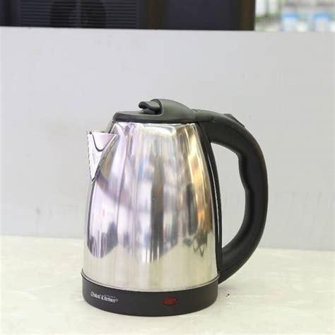 กาต้มน้ำไฟฟ้า ตัดไฟอัตโนมัติ 2 ลิตร 1500w กาน้ำร้อน E Life วัสดุสแตนเลสอย่างดี กาน้ำร้อนไฟ้ กา