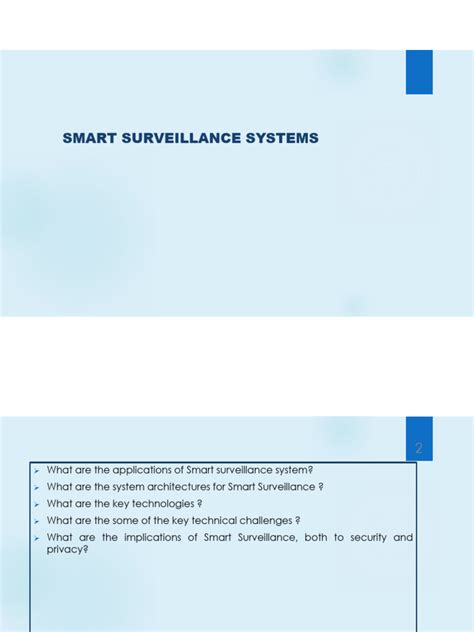 Smart Surveillance System Pdf Surveillance