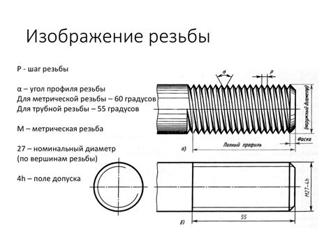 Изображение резьбы - презентация онлайн