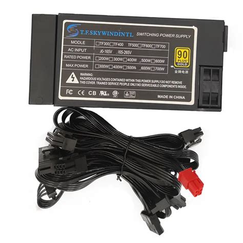 Flex 600W Modular Power Supply Small 1U Computer PSU Flex ATX 500W For ITX Mini PC Active PFC