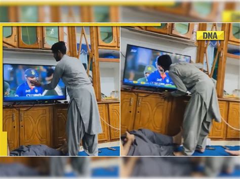 Ind Vs Pak Afghanistan Fan Kisses Hardik Pandya From Tv Screen After