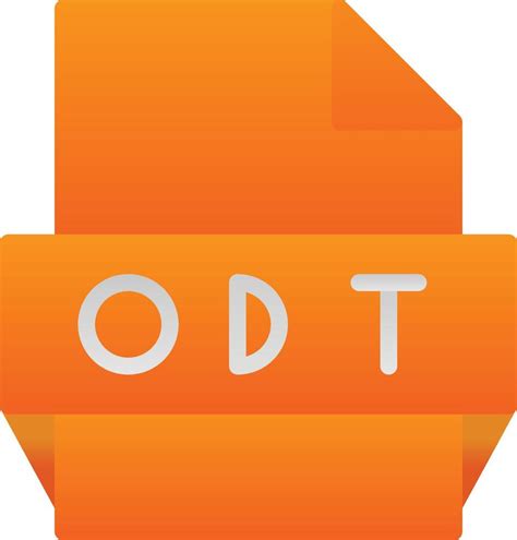 Odt File Format Icon 15831132 Vector Art At Vecteezy