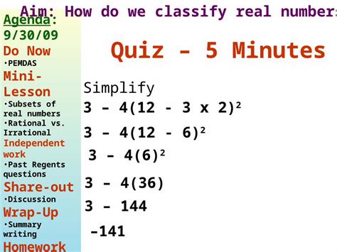 Ppt Classifying Real Numbers Dokumentips