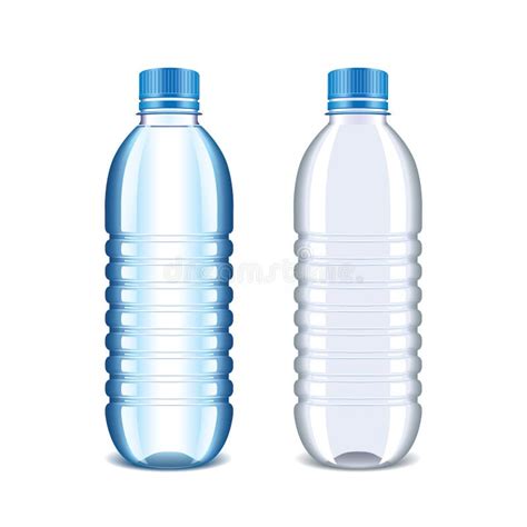 Plastic Bottle For Water Isolated On White Stock Illustration