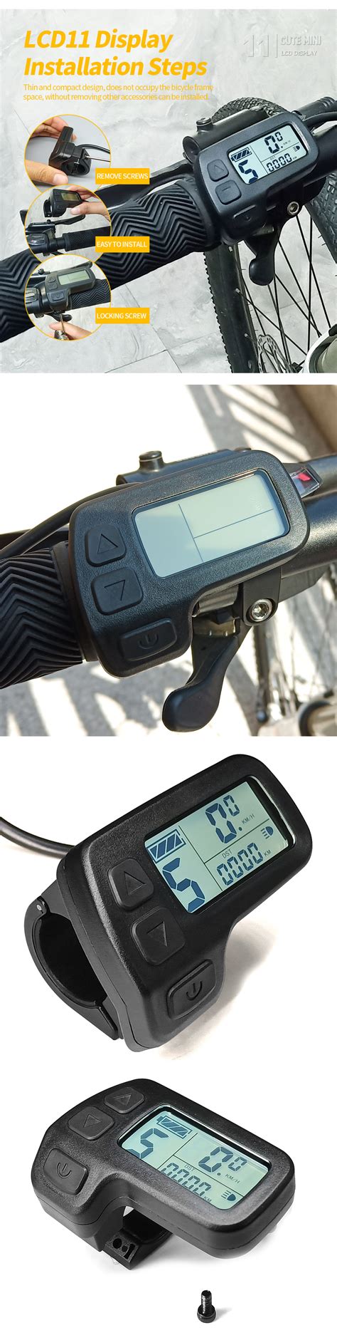 Ebike Lcd Display Kt Lcd11 For Kt Controller Ebike Emotoer
