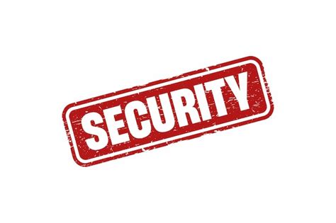 Premium Vector Security Square Grunge Stamp