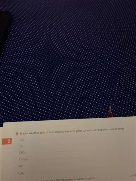 solved 8 predict whether each of the following has ionic