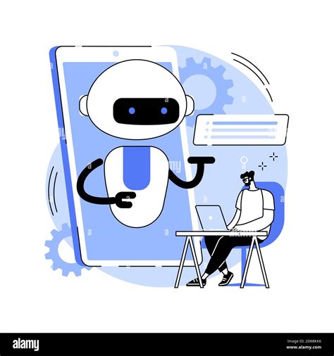 Chatbot Development Platform Abstract Concept Vector Illustration Stock