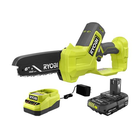 Ryobi One 18v 6 In Cordless Battery Compact Pruning Mini Chainsaw