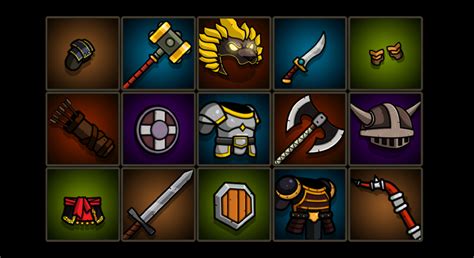 在二维资源创建的fantasy Inventory Icons 虚幻引擎商城