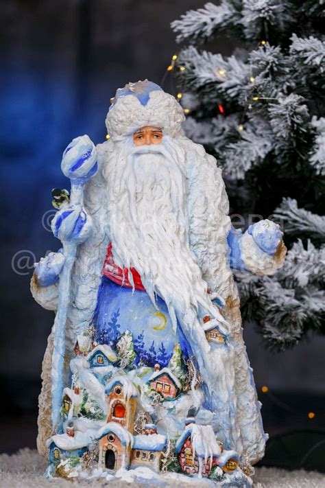 Дед Мороз ватный под ёлку в интернет магазине Ярмарка Мастеров по цене 18000 ₽ Jq7aeru Куклы