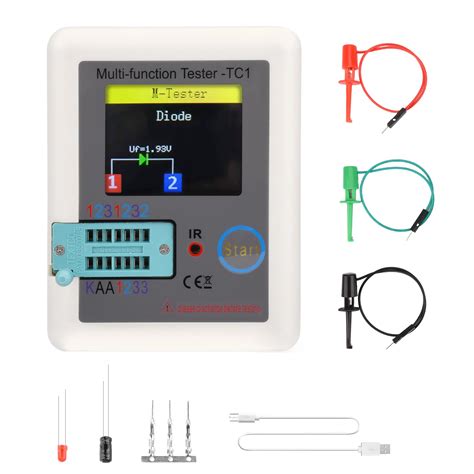 Buy Lcr Tc1 Multi Function Chargeable Transistor Meter With 1 8 Full Color Display For Diode